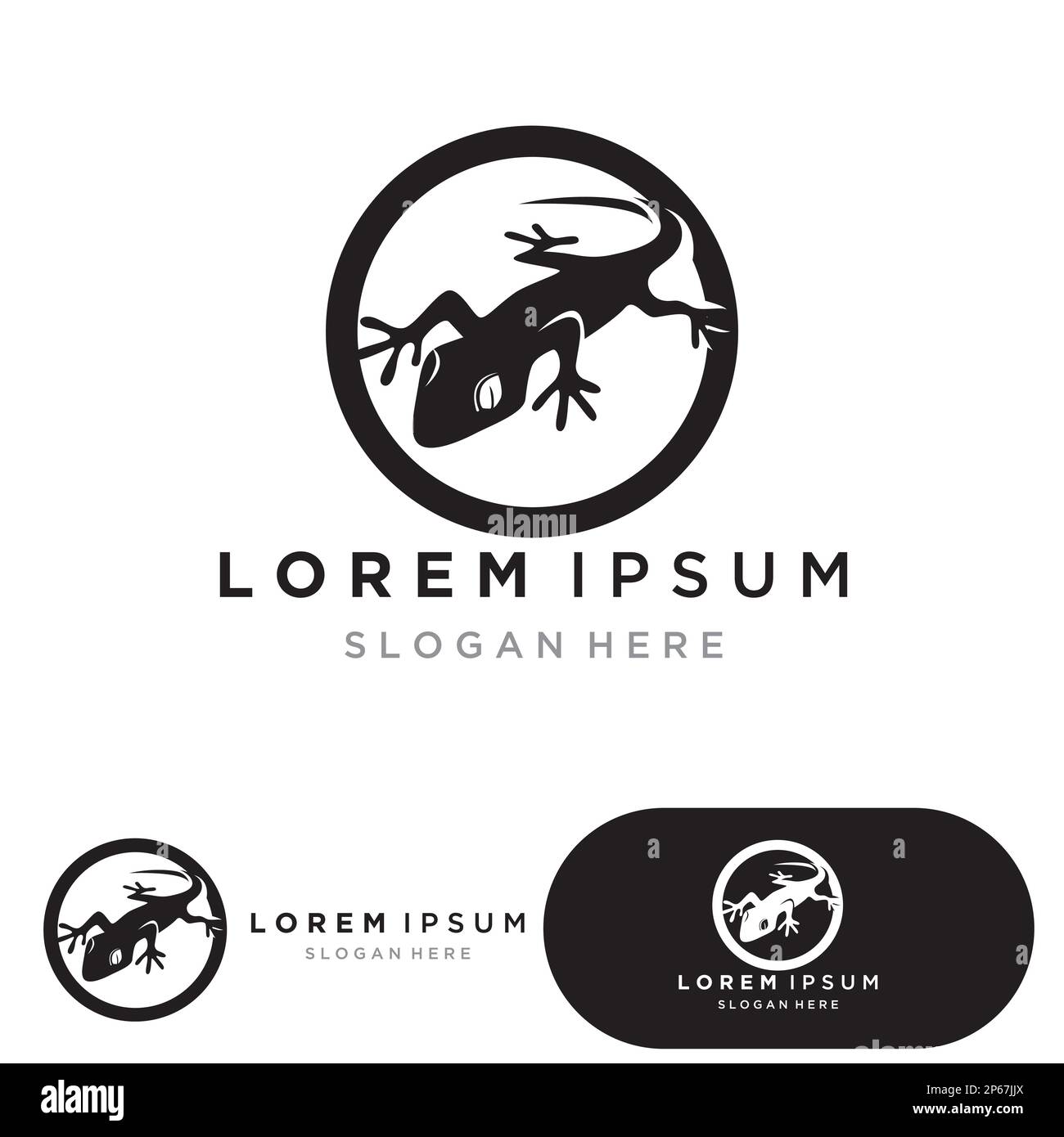 Lizard home logo icon vector design template Stock Vector Image & Art ...