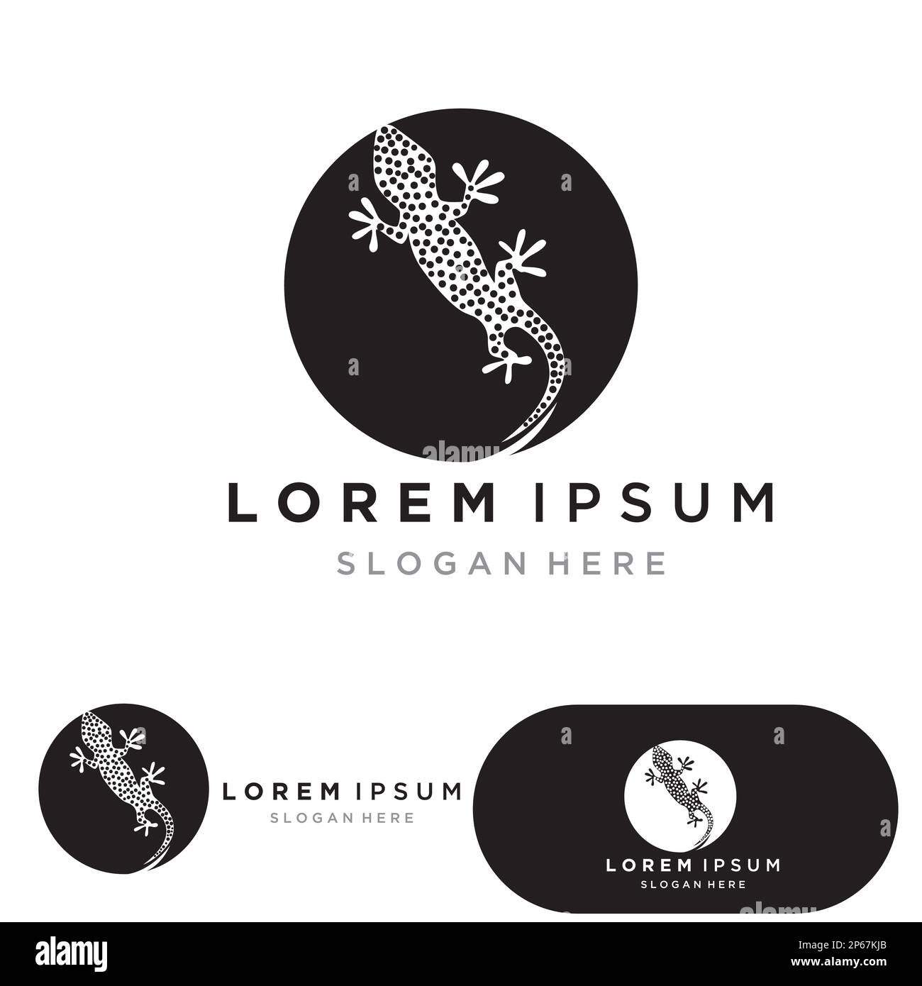 Lizard home logo icon vector design template Stock Vector Image & Art ...