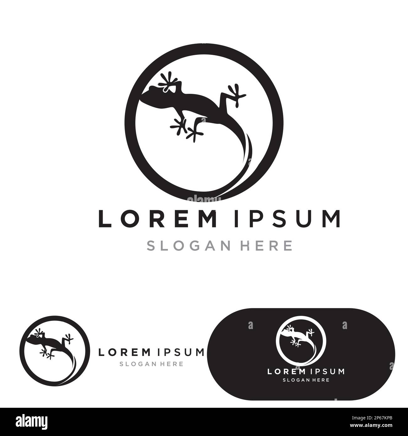 Lizard home logo icon vector design template Stock Vector Image & Art ...