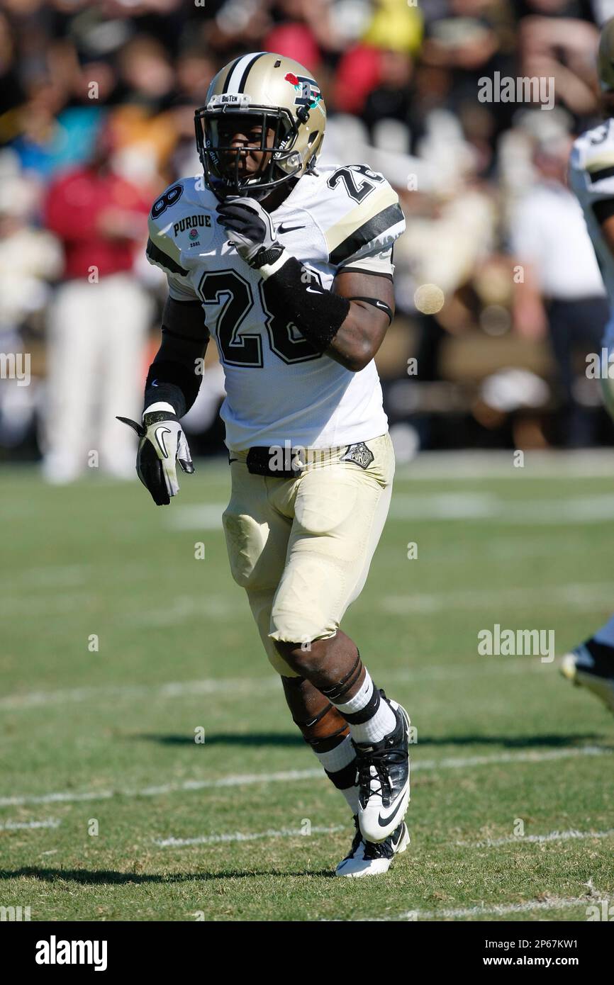WEST LAFAYETTE, IN - OCTOBER 16: Josh Johnson #28 of the Purdue ...