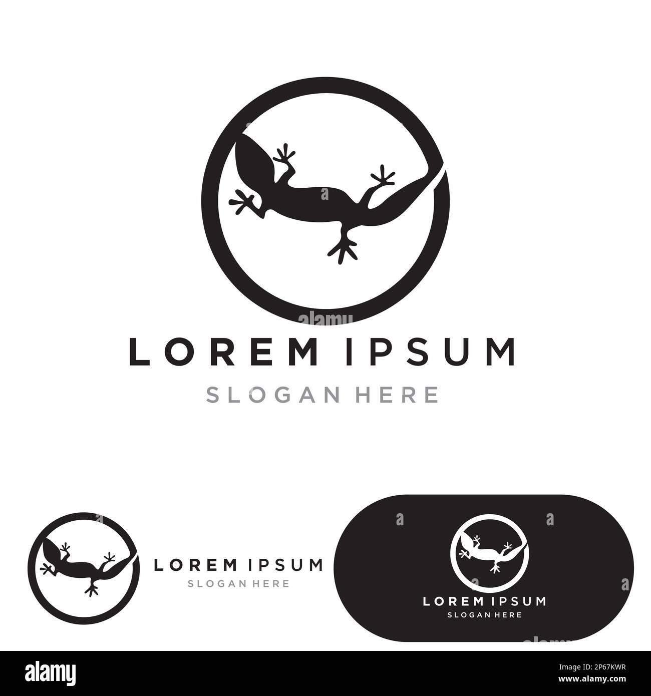 Lizard home logo icon vector design template Stock Vector Image & Art ...
