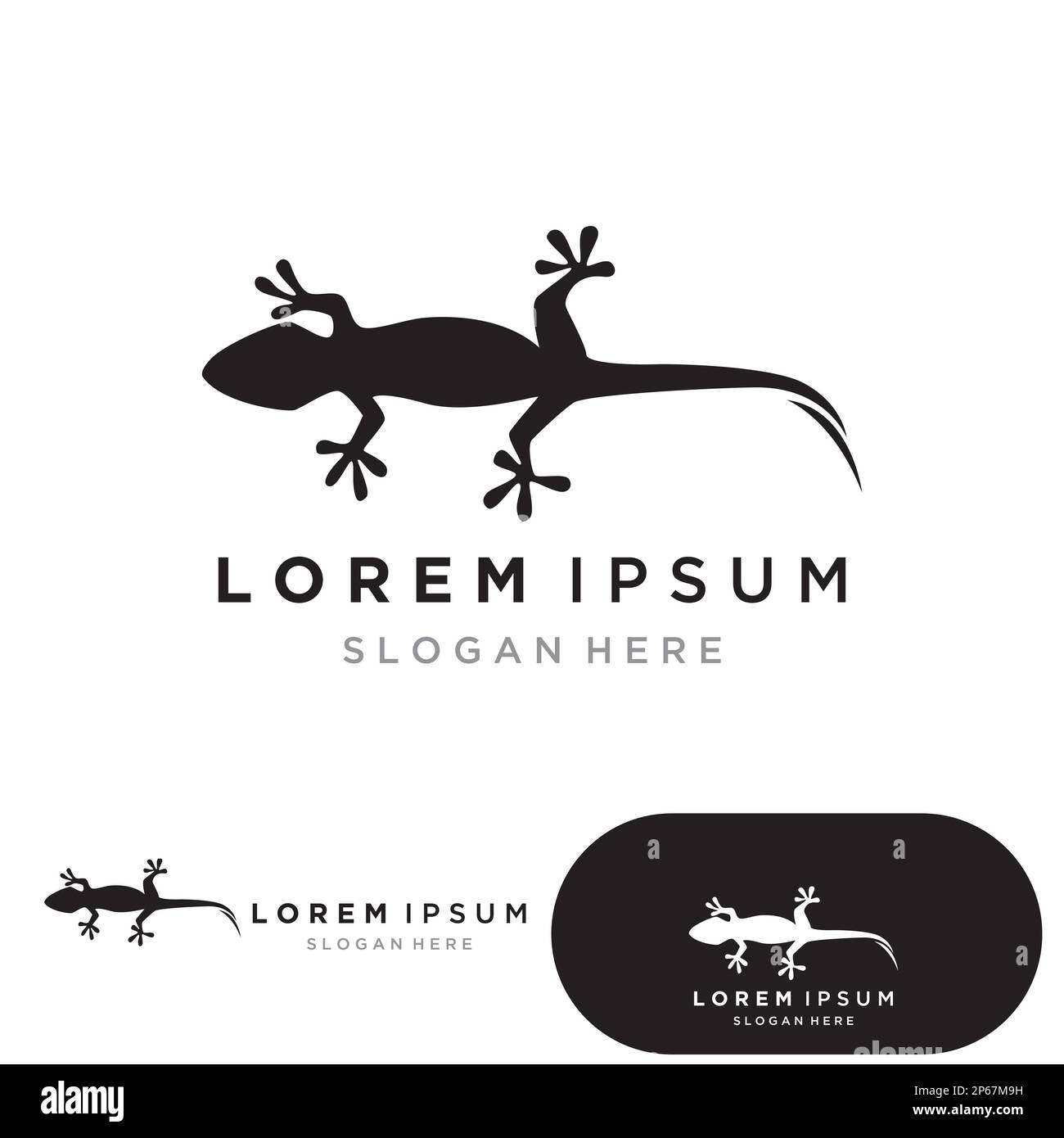 Lizard home logo icon vector design template Stock Vector Image & Art ...