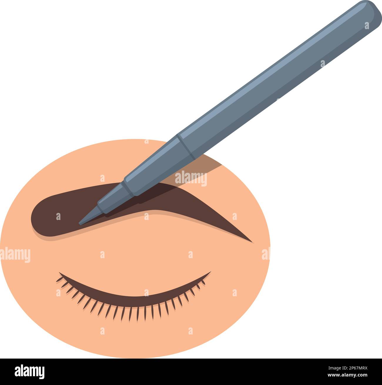 Close up face makeup model Cut Out Stock Images & Pictures - Alamy