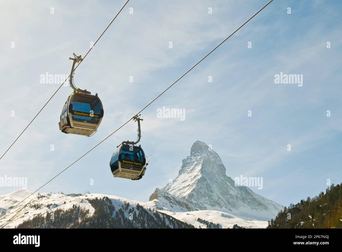 Cableway, Zermatt, Switzerland Stock Photo - Alamy