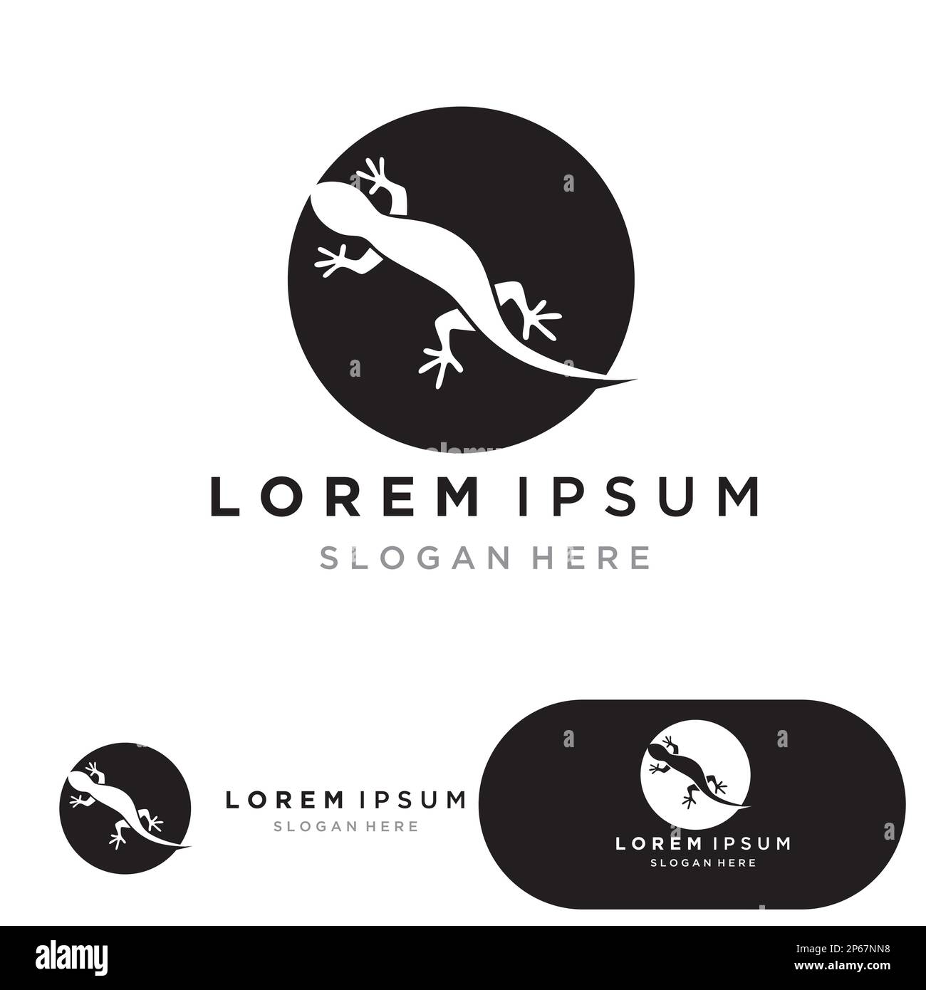 Lizard home logo icon vector design template Stock Vector Image & Art ...