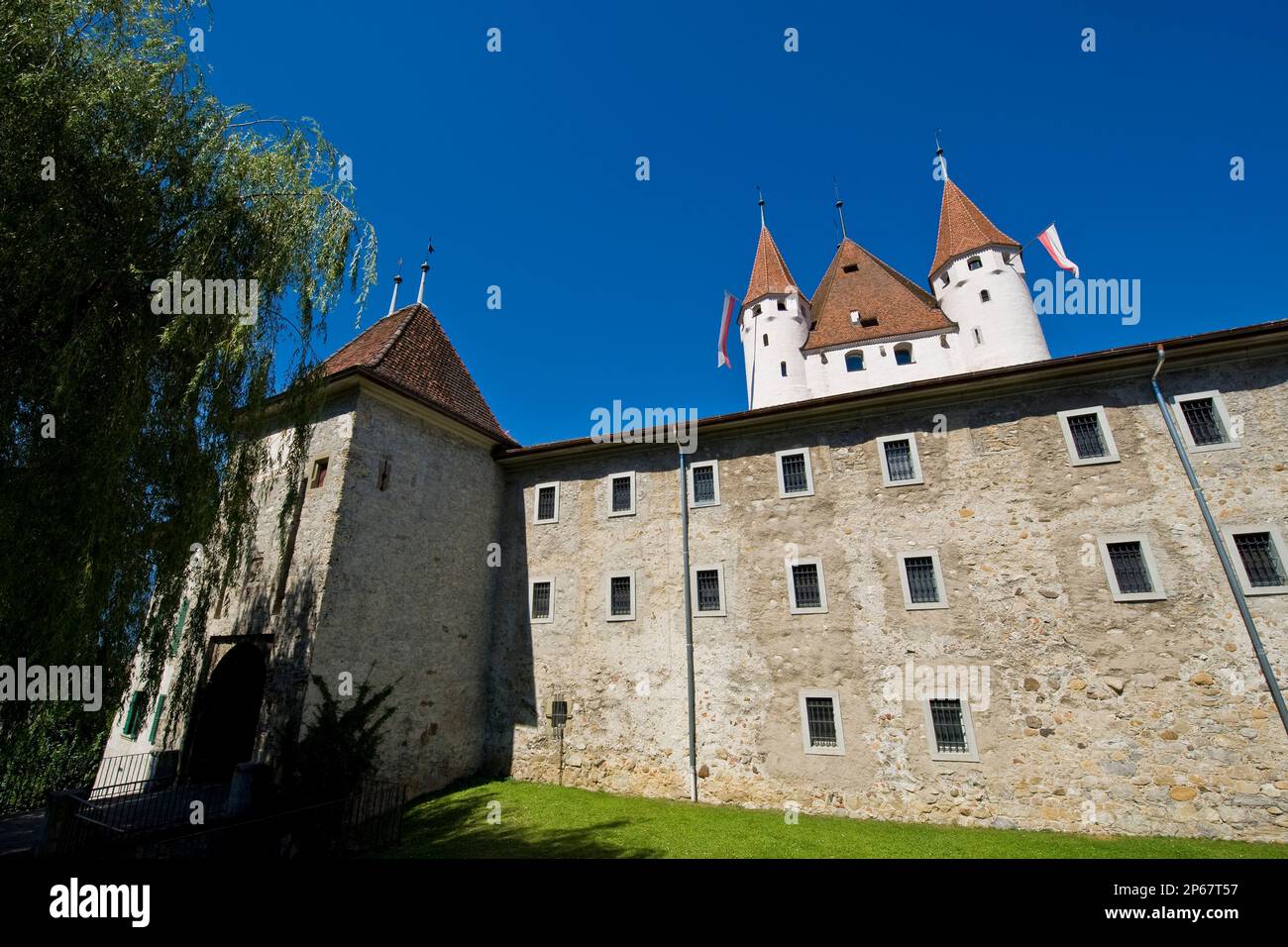 Switzerland, Canton Bern, Thun, old castle Stock Photo - Alamy