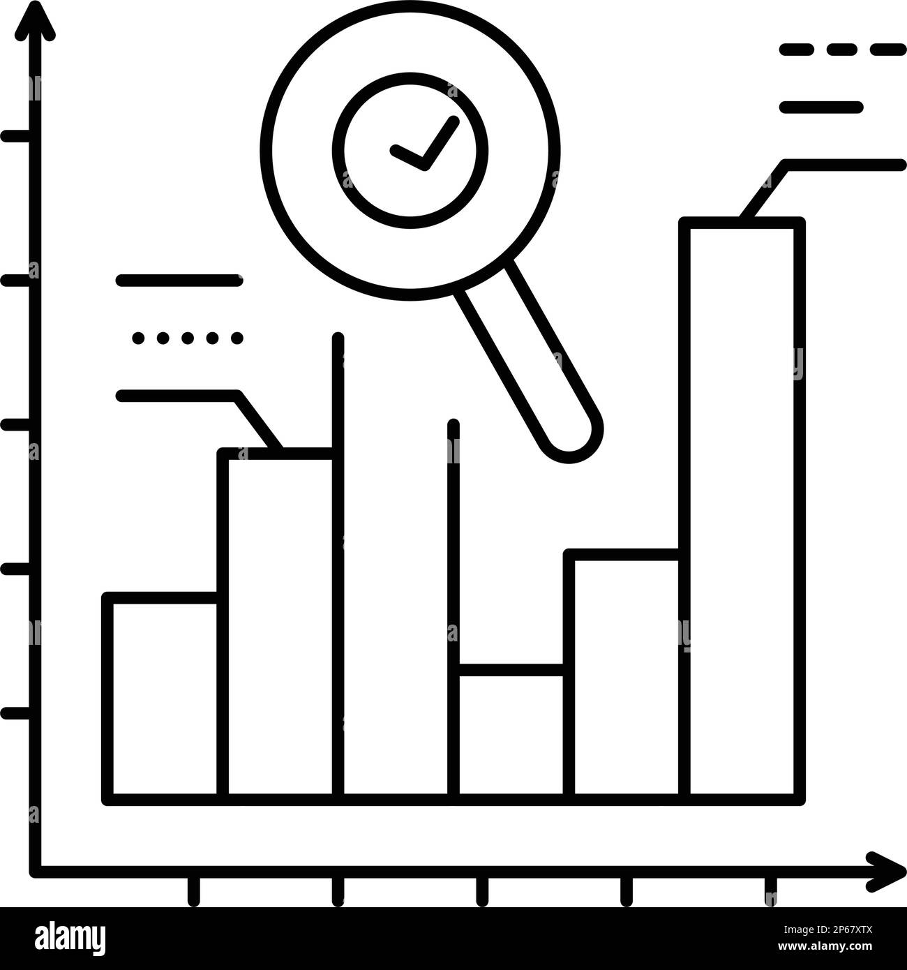 review progress line icon vector illustration Stock Vector Image & Art ...