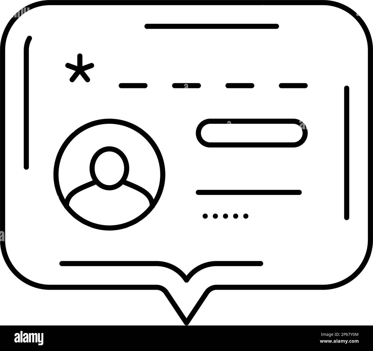 negative testimonial customer line icon vector illustration Stock ...