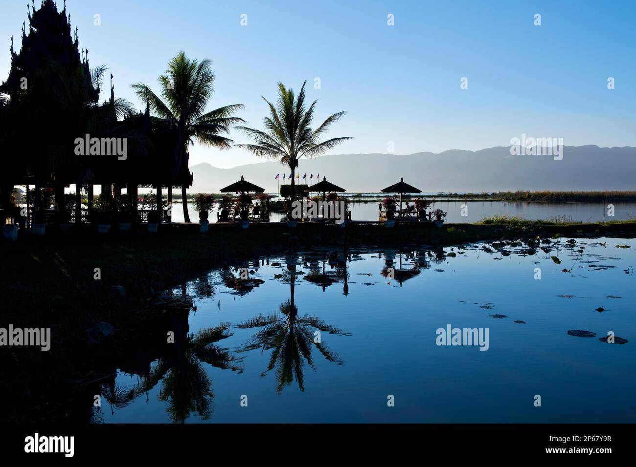 Myanmar, Inle lake, Garden Cottage Inle Resort Stock Photo - Alamy