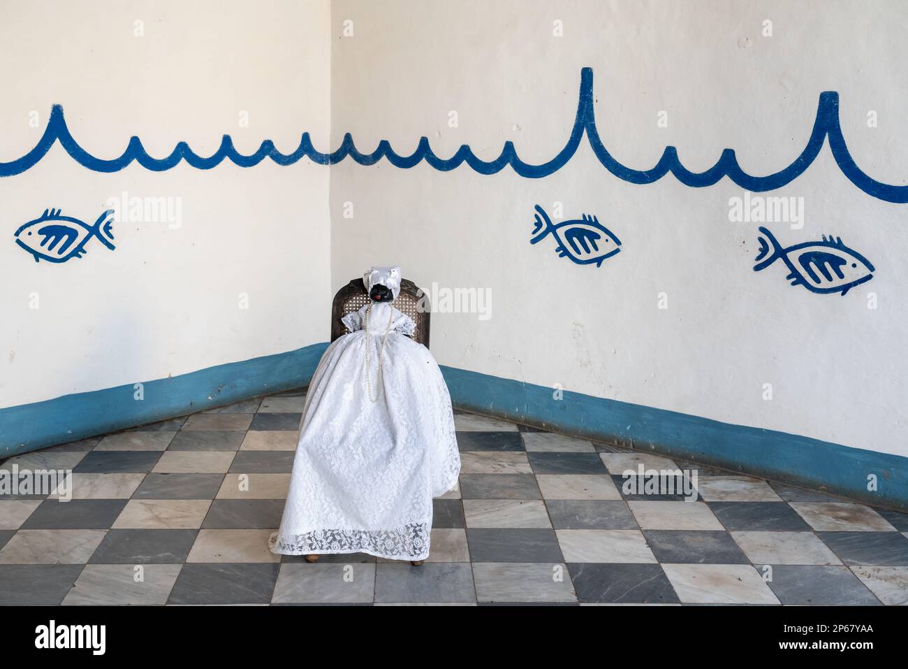 Black doll at Santeria Temple (Afro-Cuban religion), Trinidad, Cuba ...