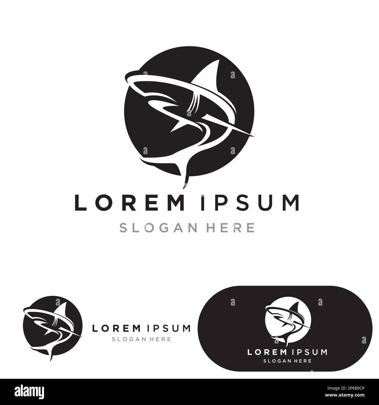 Shark artwork logo Stock Vector Images - Alamy