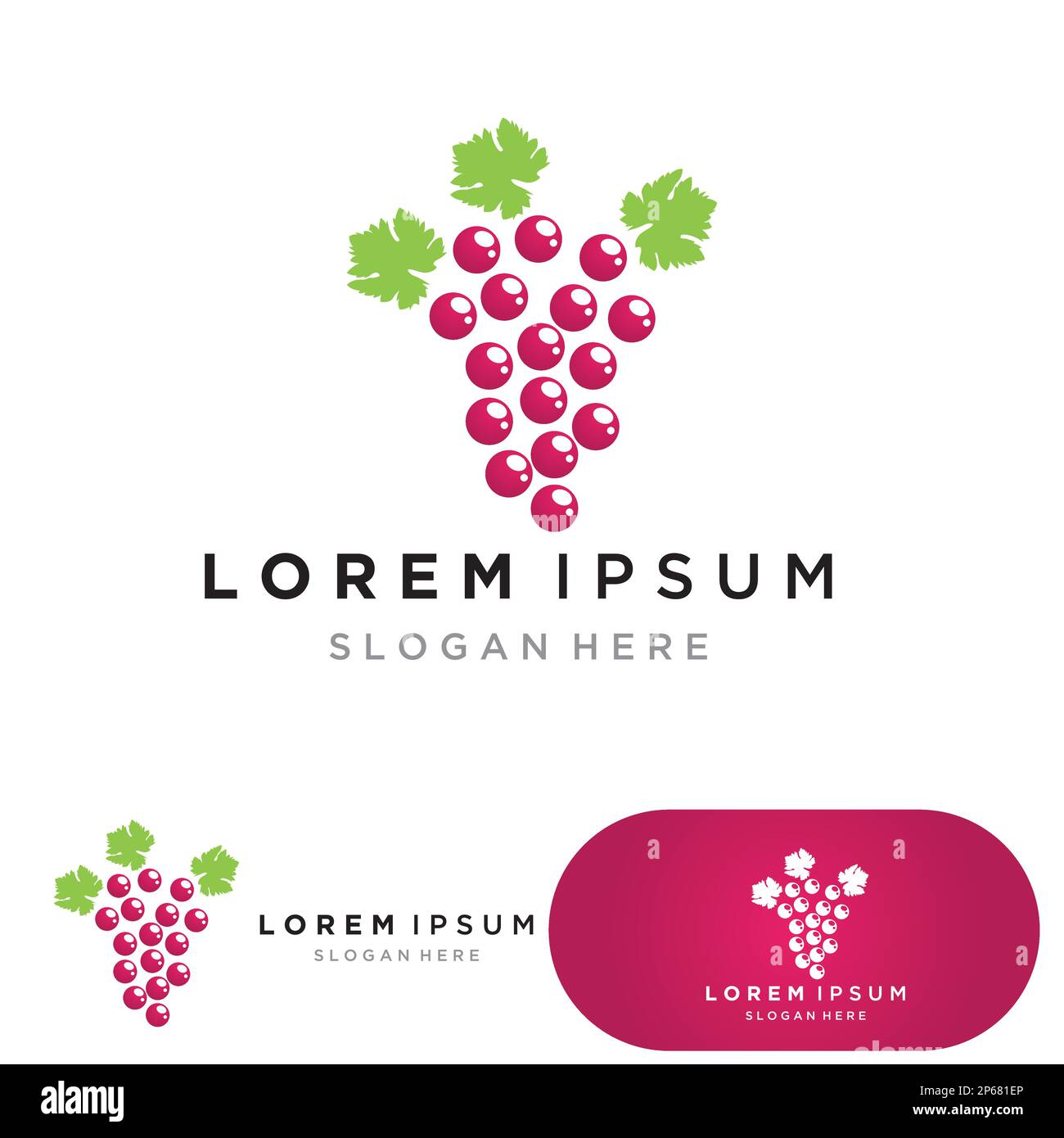 Vineyard table grapes in Stock Vector Images - Alamy
