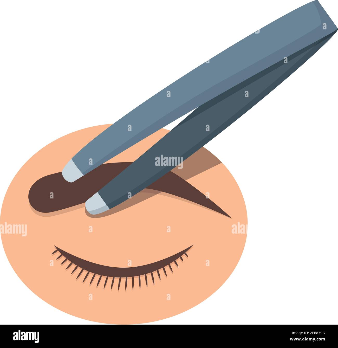 Eyebrow threading Stock Vector Images - Alamy