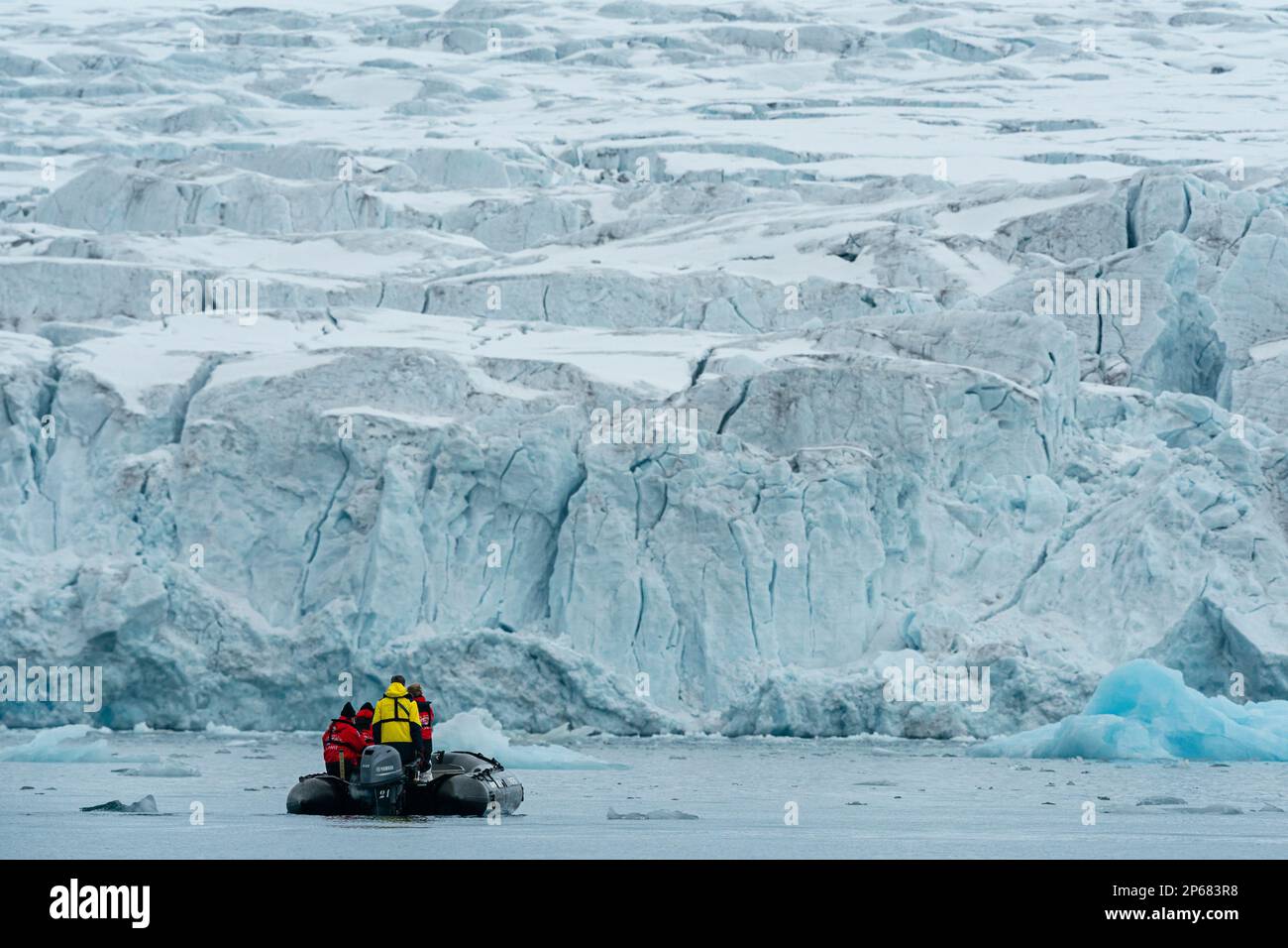 Lillyhookbreen glacier, Spitsbergen, Svalbard Islands, Arctic, Norway ...