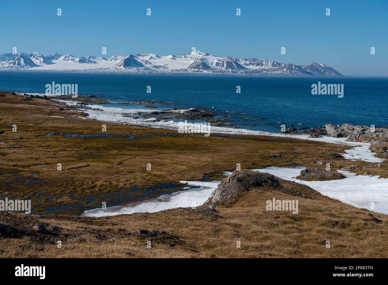 Gasbergkilen, Spitsbergen, Svalbard Islands, Arctic, Norway, Europe ...