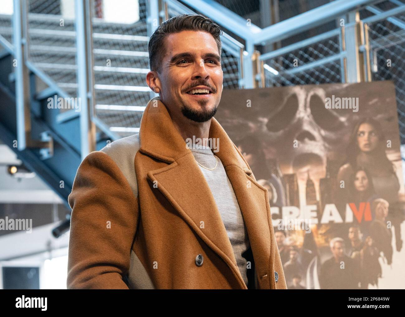 Josh Segarra visits Empire State Building in New York on March 6, 2023 ...