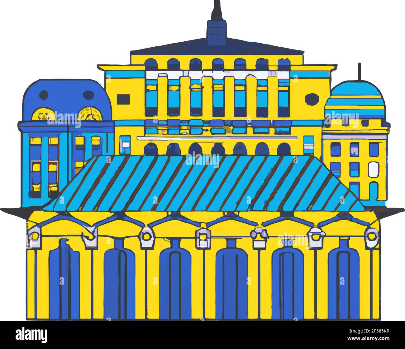 Bucuresti city view Stock Vector Images - Alamy