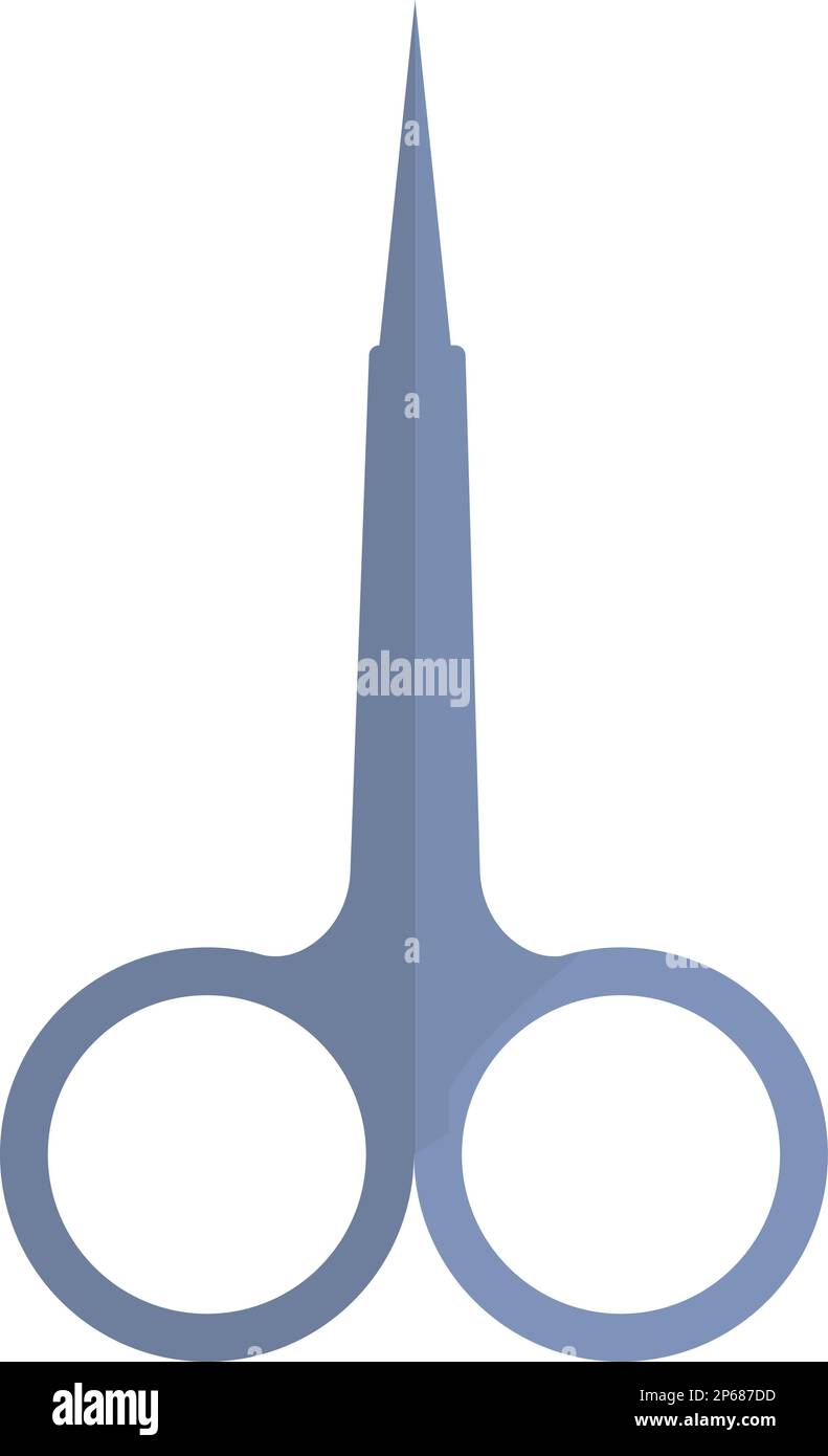 Scissors icon cartoon vector. Eyebrow tattoo. Woman brush Stock Vector ...