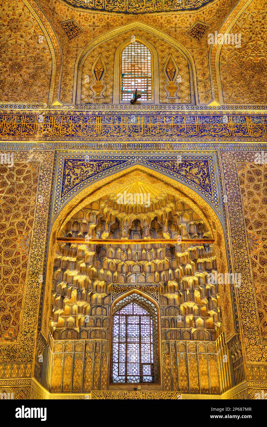 Interior, Gur-E-Amir Complex (Mausoleum), built 1403, Burial Site of ...