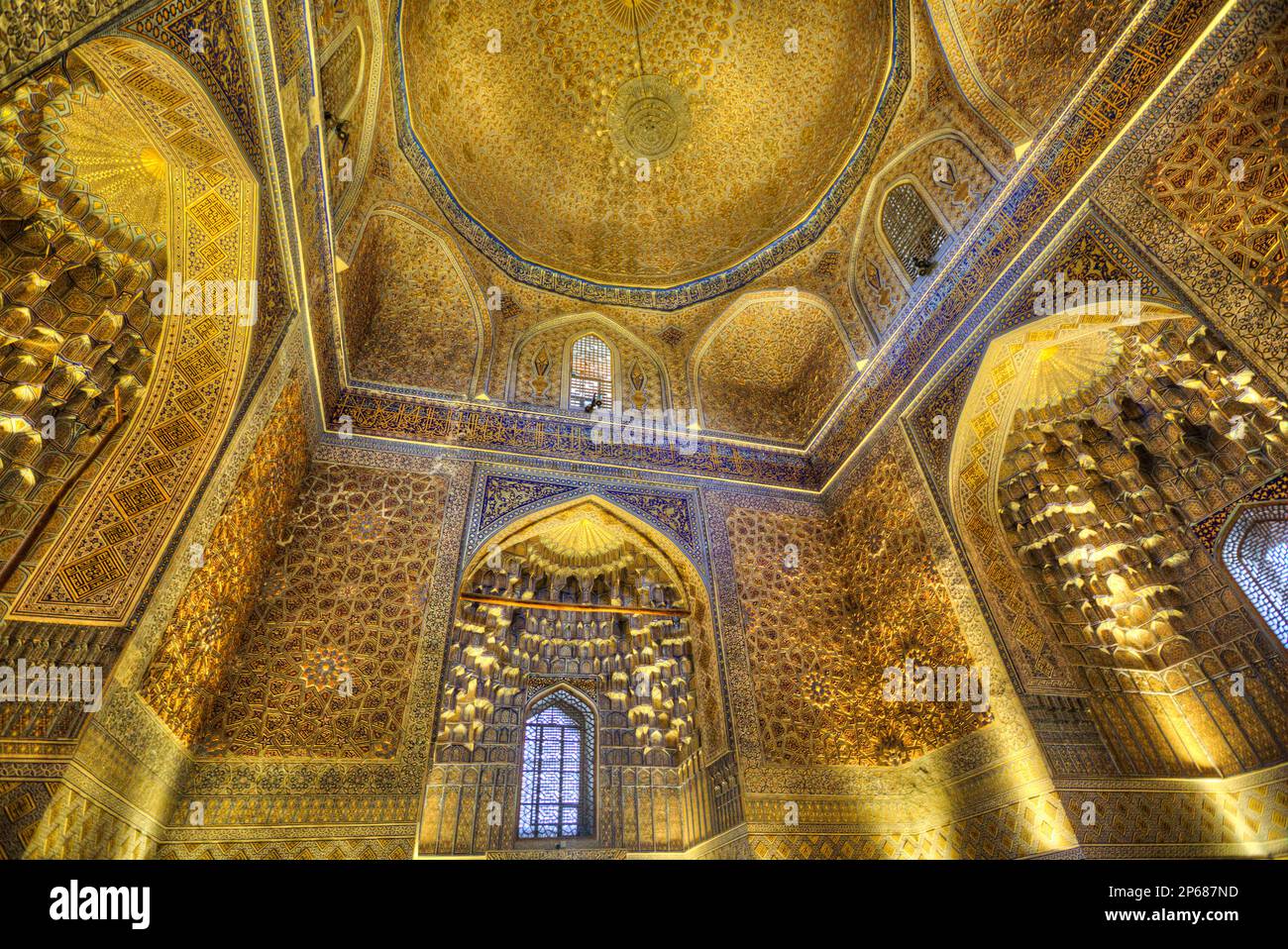 Interior, Gur-E-Amir Complex (Mausoleum), built 1403, Burial Site of ...