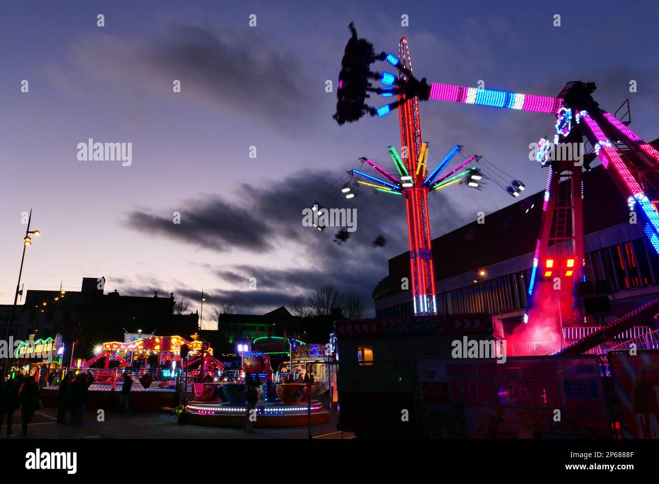 Derby City fair in the market place 20th February 2023 Stock Photo - Alamy
