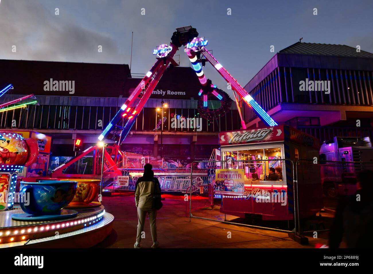 Derby City fair in the market place 20th February 2023 Stock Photo - Alamy