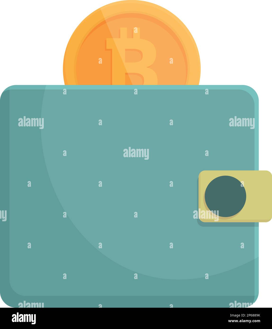 Money crypto wallet icon cartoon vector. Digital mobile. Payment app ...