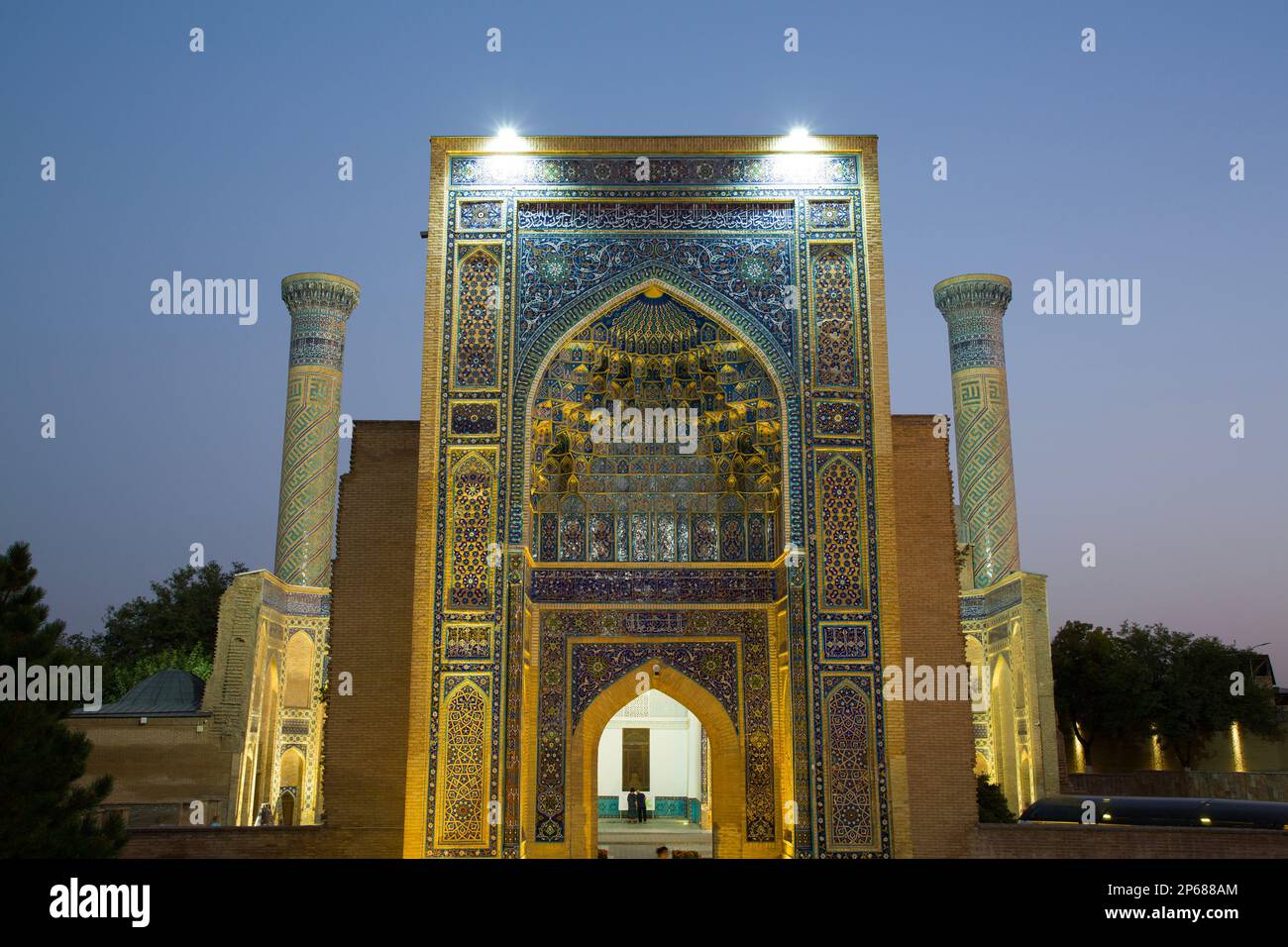 Evening, Gur-E-Amir Complex (Mausoleum), built 1403, Burial Site of ...
