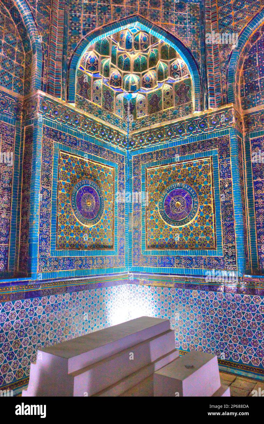 Interior Tombs, Shad-I-Mulk Oko Mausoleum, 1371-1383, Shah-I-Zinda ...