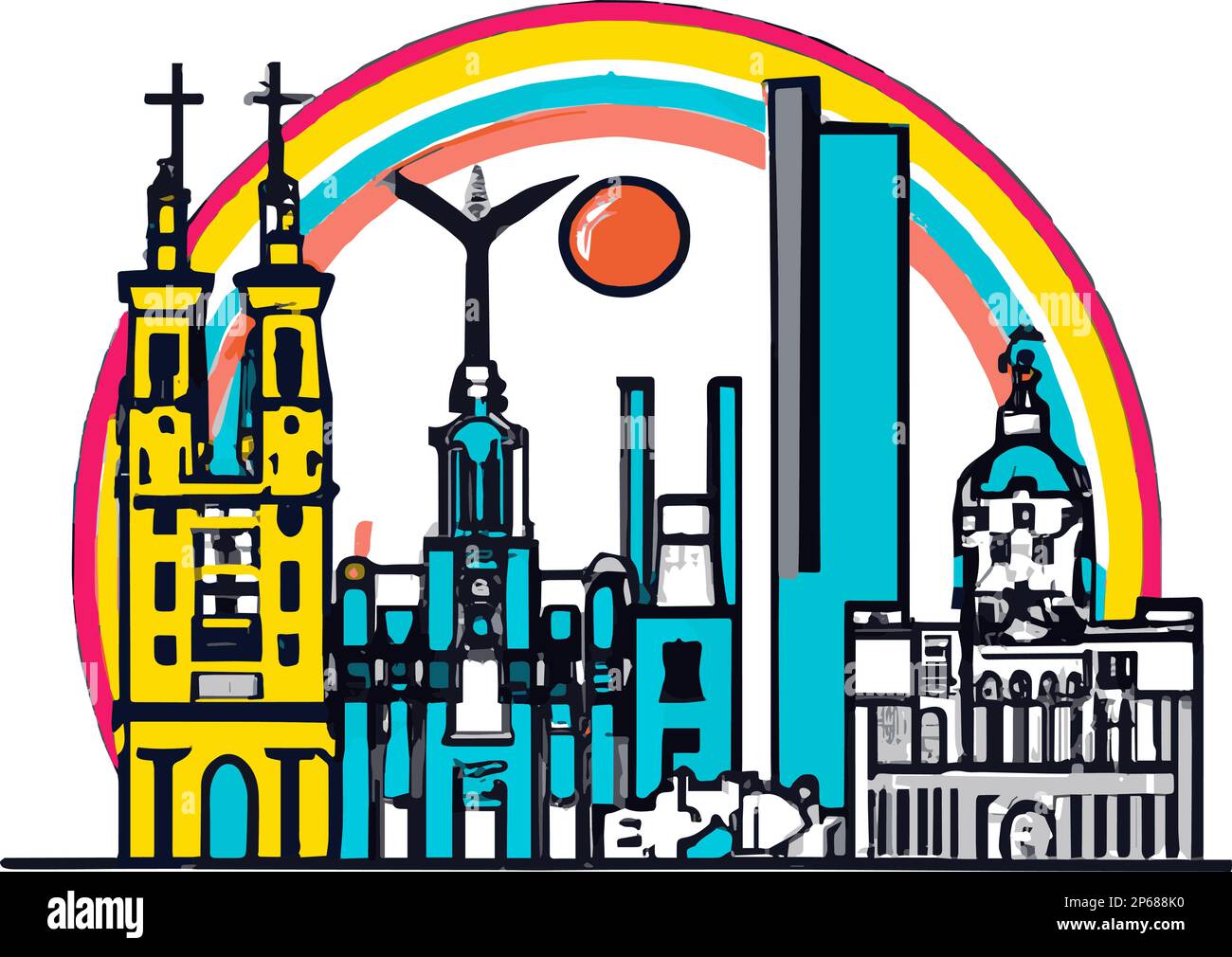 Spain digital art Cut Out Stock Images & Pictures - Alamy