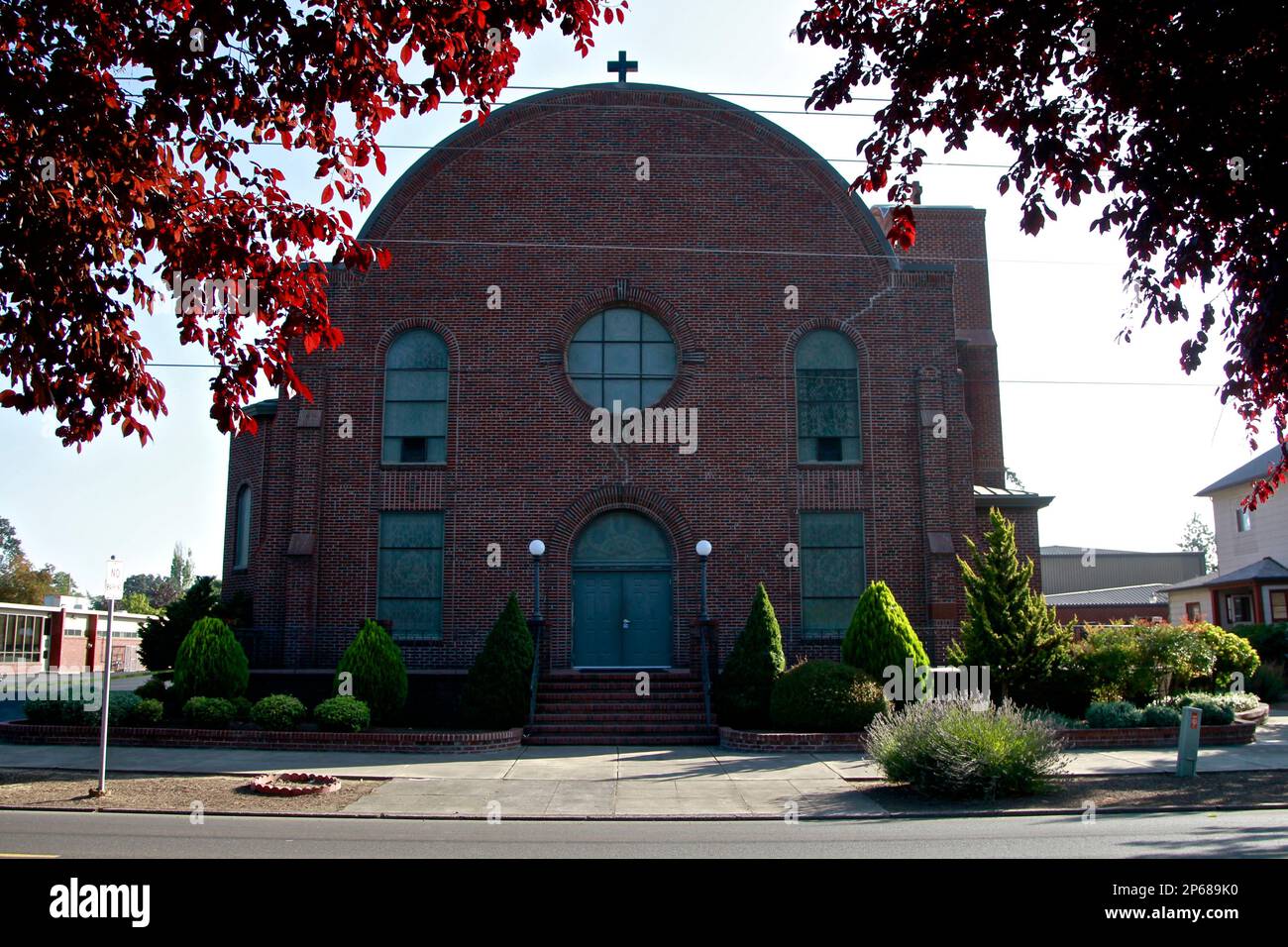 St Luke Catholic Church in Woodburn Oregon is seen in this Tuesday Aug ...