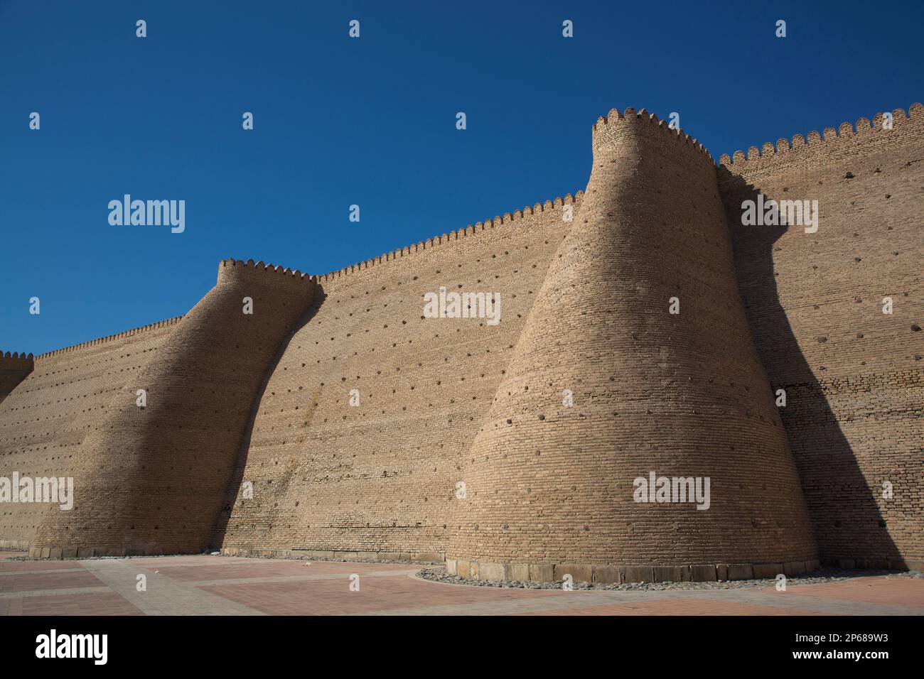Fortress Wall, Ark of Bukhara, Bukhara, Uzbekistan, Central Asia, Asia ...