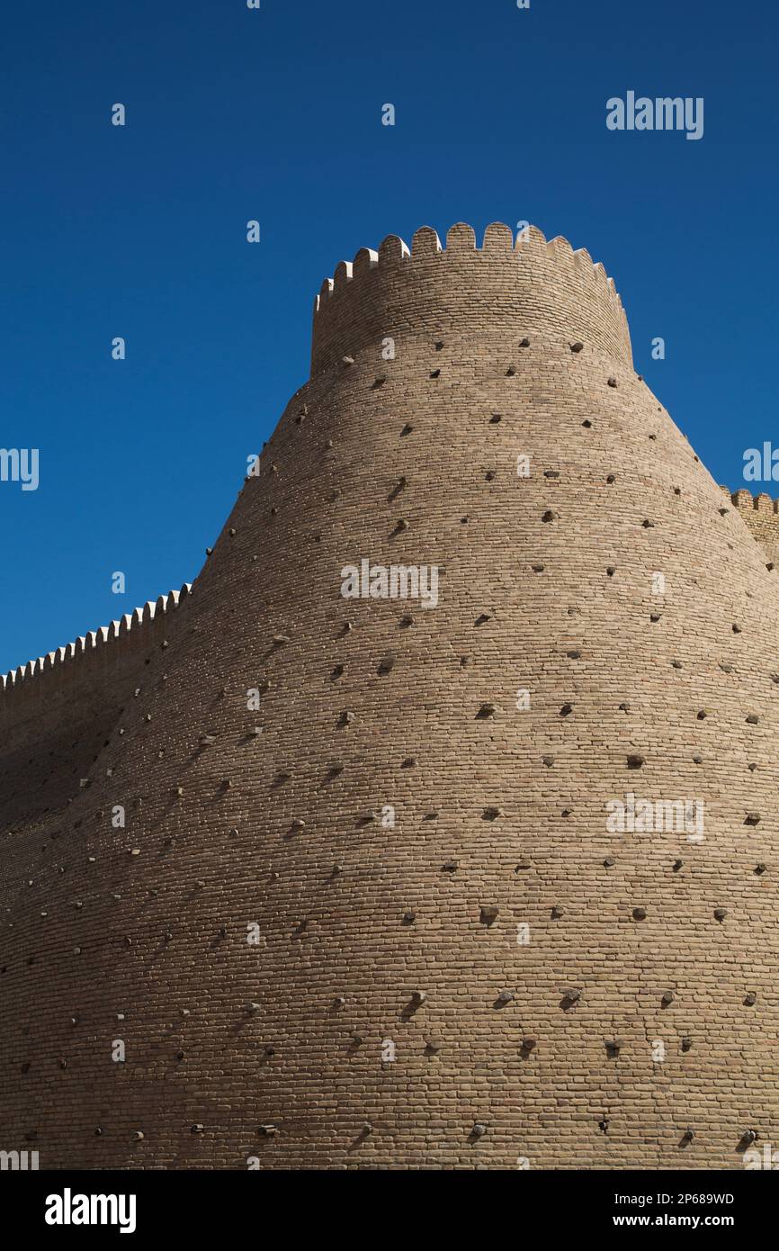 Fortress Wall, Ark of Bukhara, Bukhara, Uzbekistan, Central Asia, Asia ...