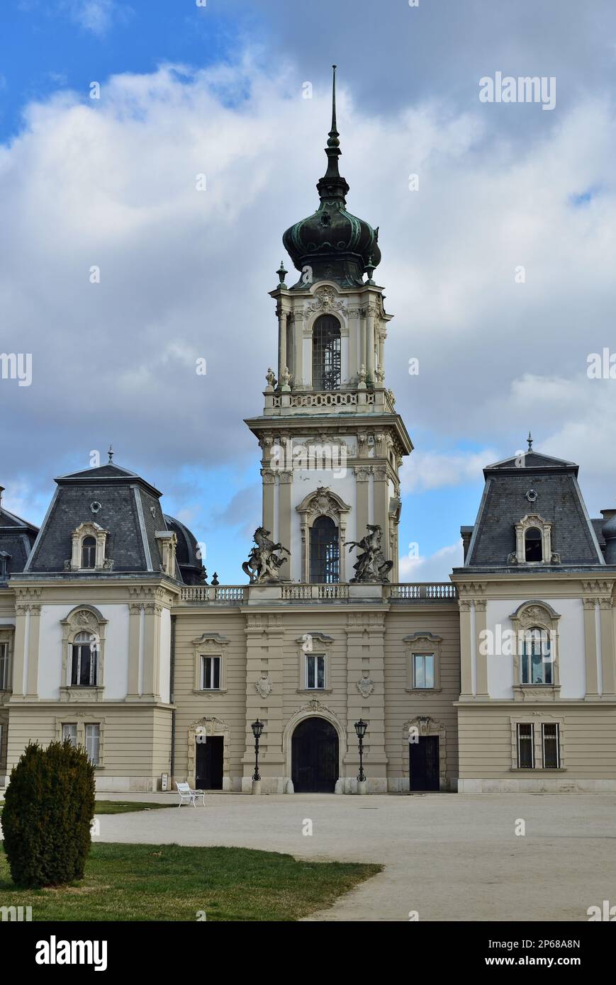 Festetics Palace in Keszthely, Hungary, vertical Stock Photo - Alamy