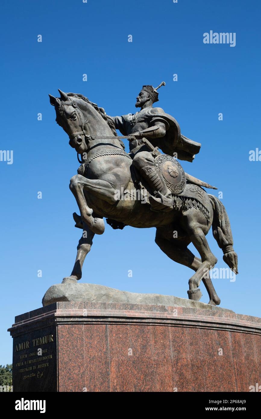 Amir Temur Monument, Amir Temur Square, Tashkent, Uzbekistan, Central ...