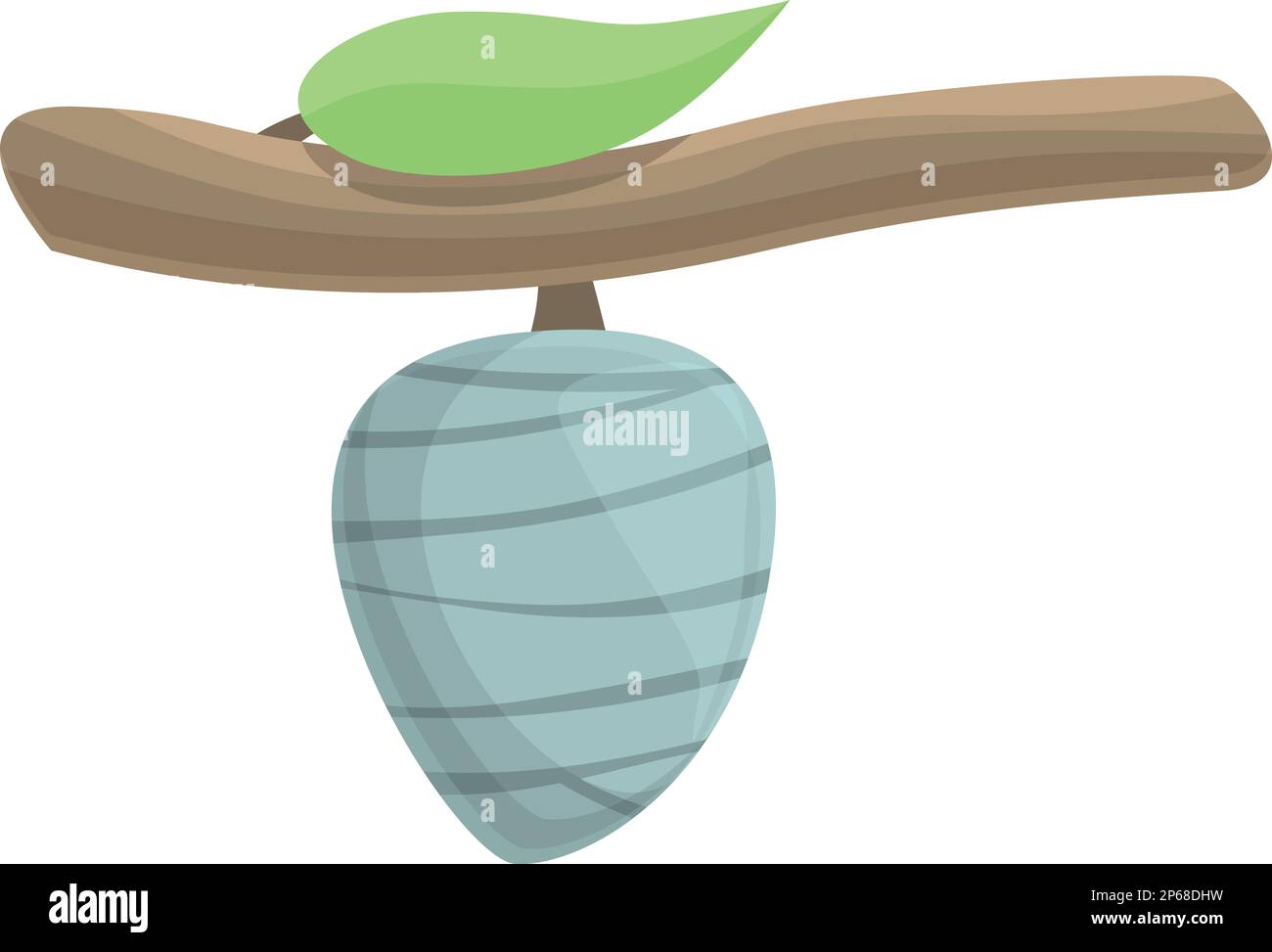 Cocoon icon cartoon vector. Natural silk. Larva insect Stock Vector ...