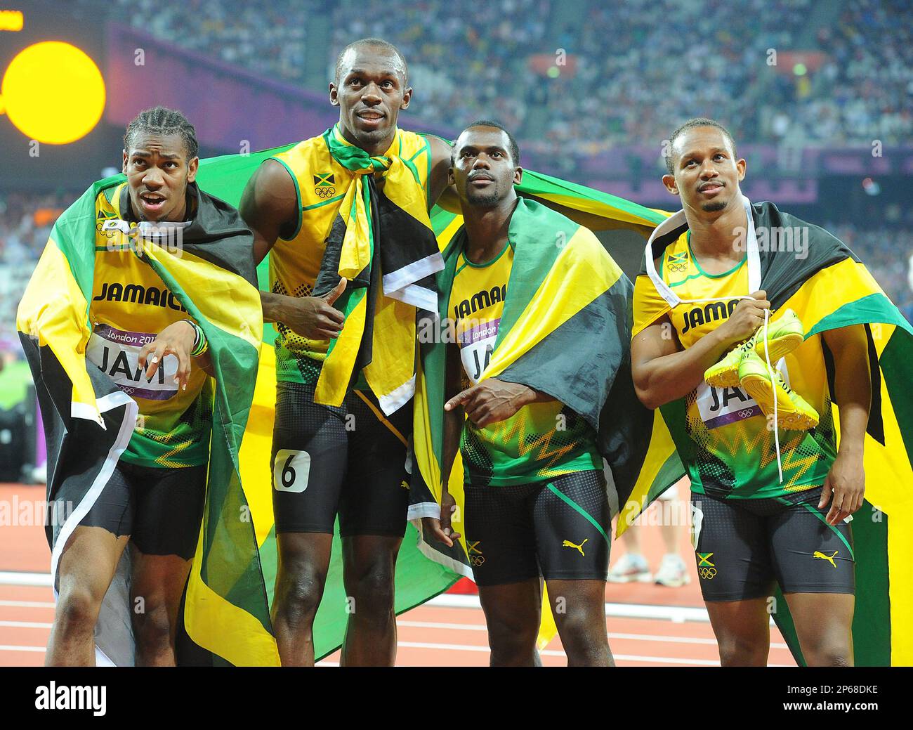 Jamaica s Men s 4 X 100m Team Yohan Blake Usain Bolt Nesta Carter jamaica-s-men-s-4-x-100m-team-yohan-blake-usain-bolt-nesta-carter