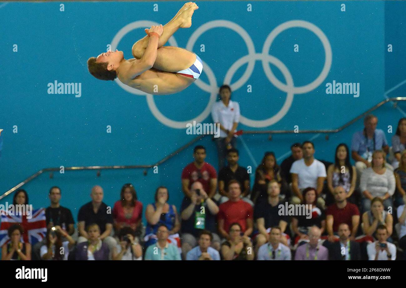 Great Britain's Tom Daley gets the Bronze Medal in the 10m platform ...