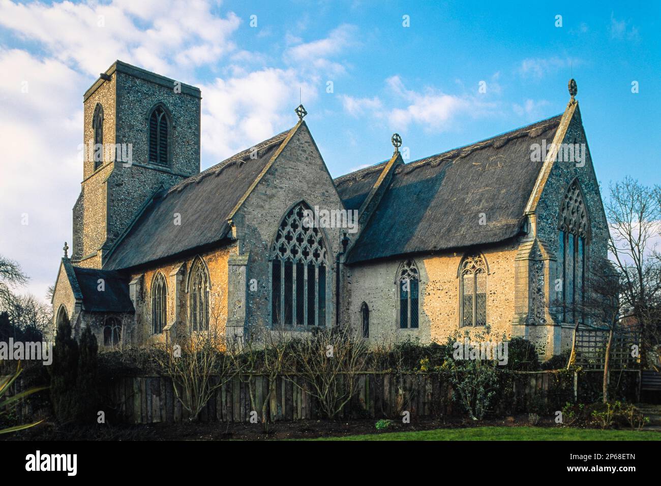 Icklingham Church Suffolk, view of the Grade 1 listed late 13th Century ...
