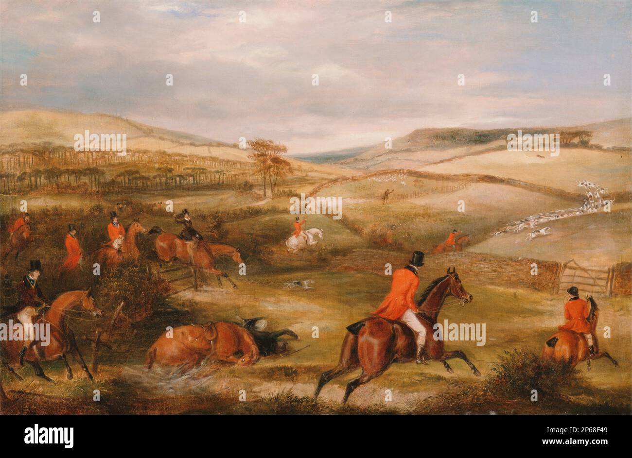 The Berkeley Hunt, 1842: The Chase. Francis Calcraft Turner. 1842 Stock ...