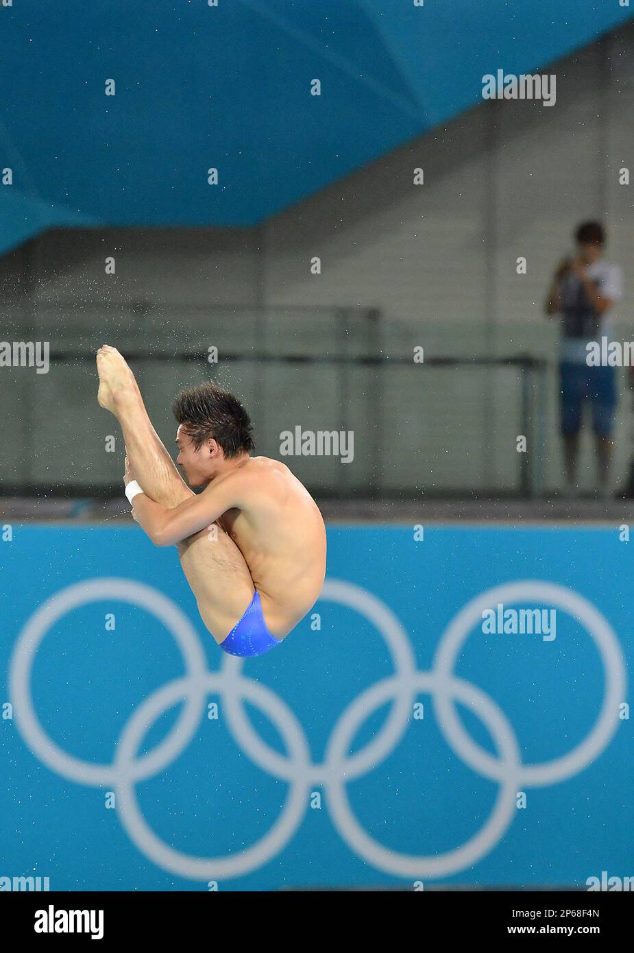 China's World Champion diver Qiu Bo in the 10m platform preliminary ...