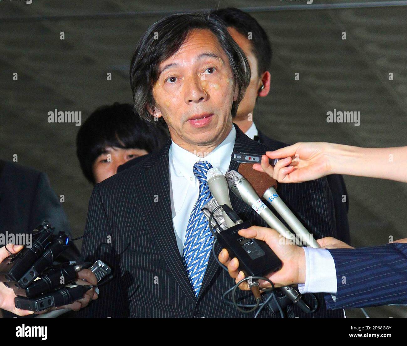 Japanese Ambassador to South Korea Masatoshi Muto arrives at Gimpo ...