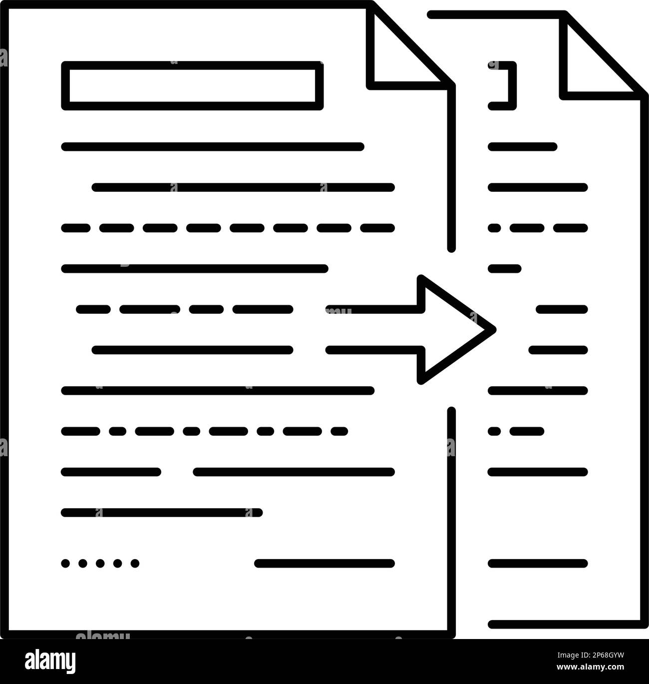 cope document paper line icon vector illustration Stock Vector Image & Art - Alamy