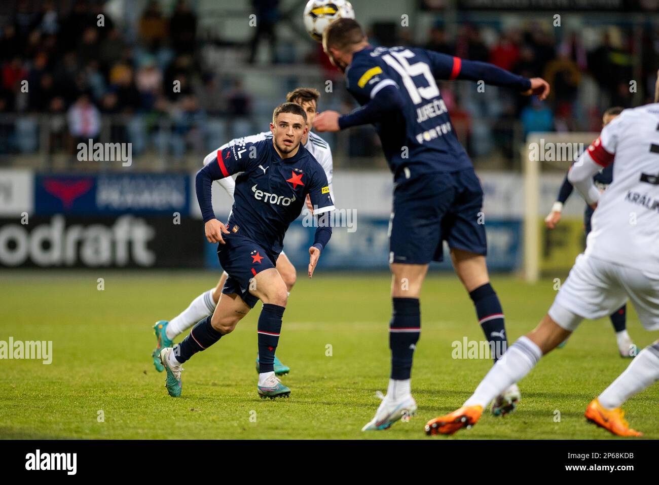 Christos Zafeiris of Slavia in the match Dynamo Ceske Budejovice - SK ...