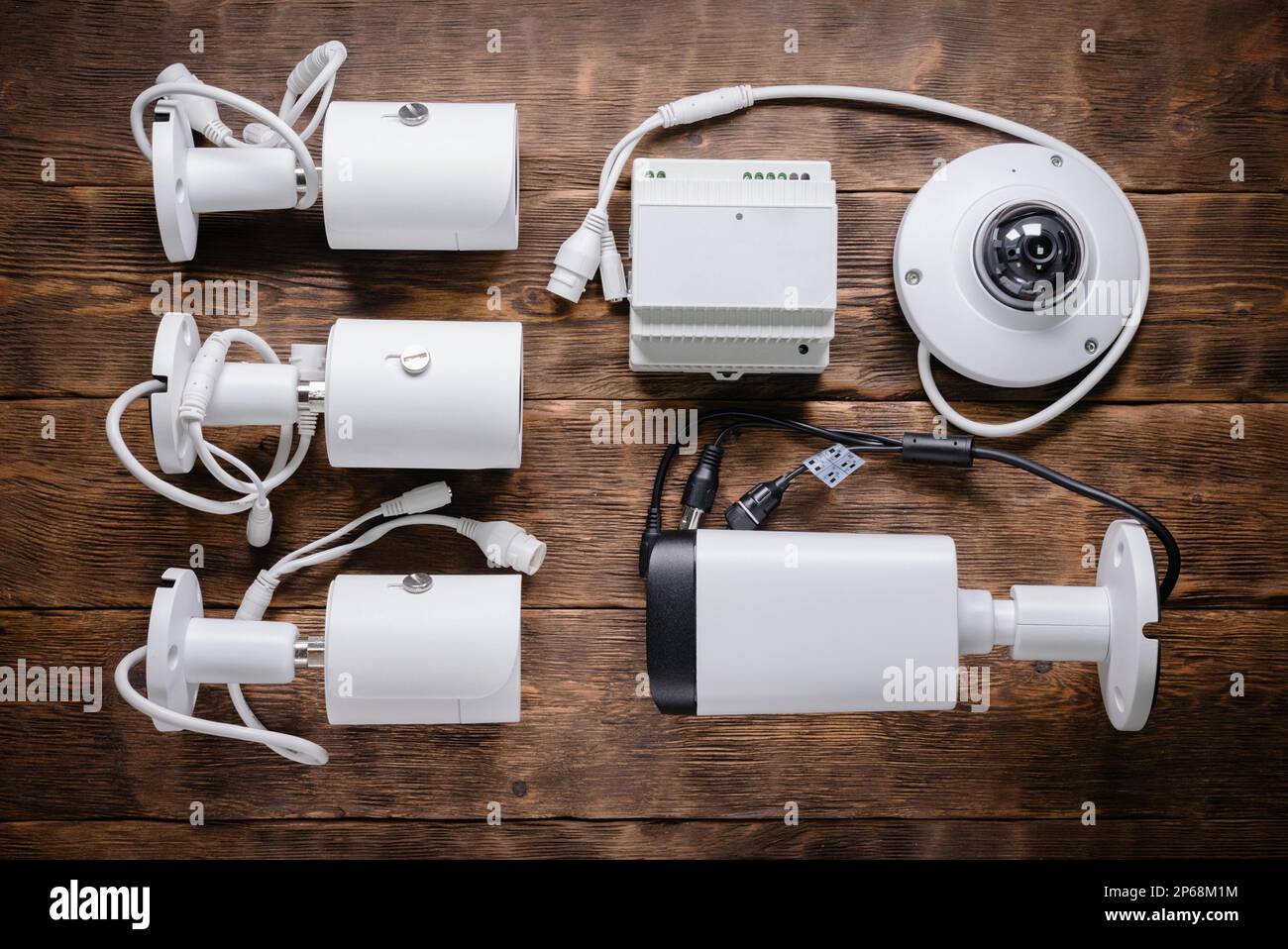 CCTV camera system, home security system concept, Security camera Stock ...