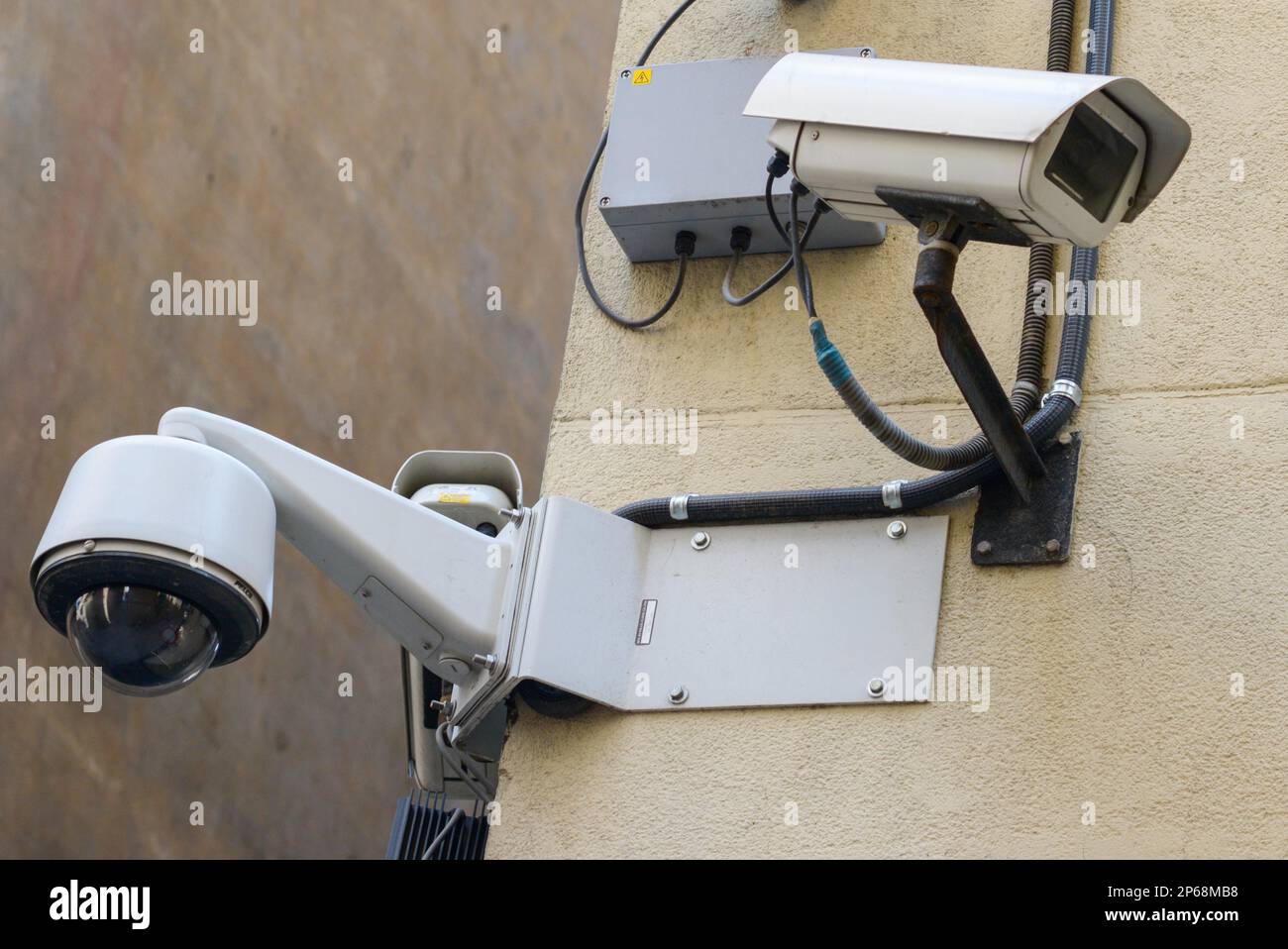 CCTV camera system, home security system concept, Security camera Stock ...