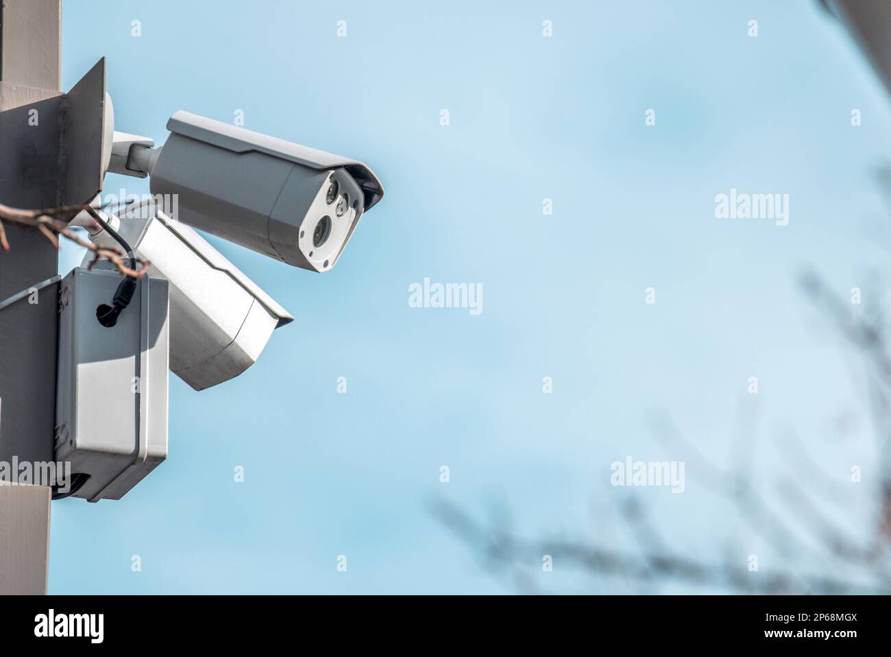 CCTV camera system, home security system concept, Security camera Stock ...