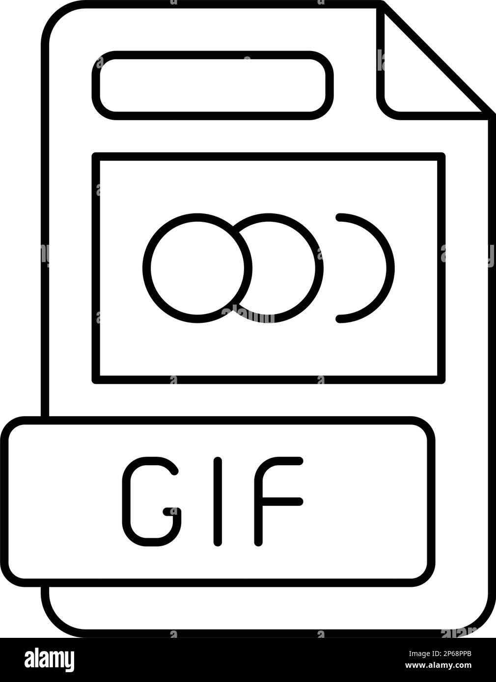 File Format Document Line Icon Vector Illustration Stock Vector