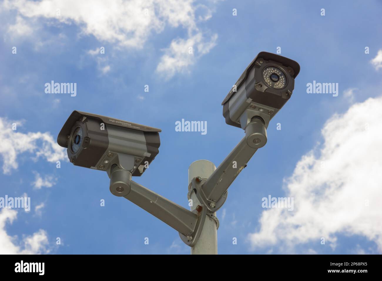 CCTV camera system, home security system concept, Security camera Stock ...