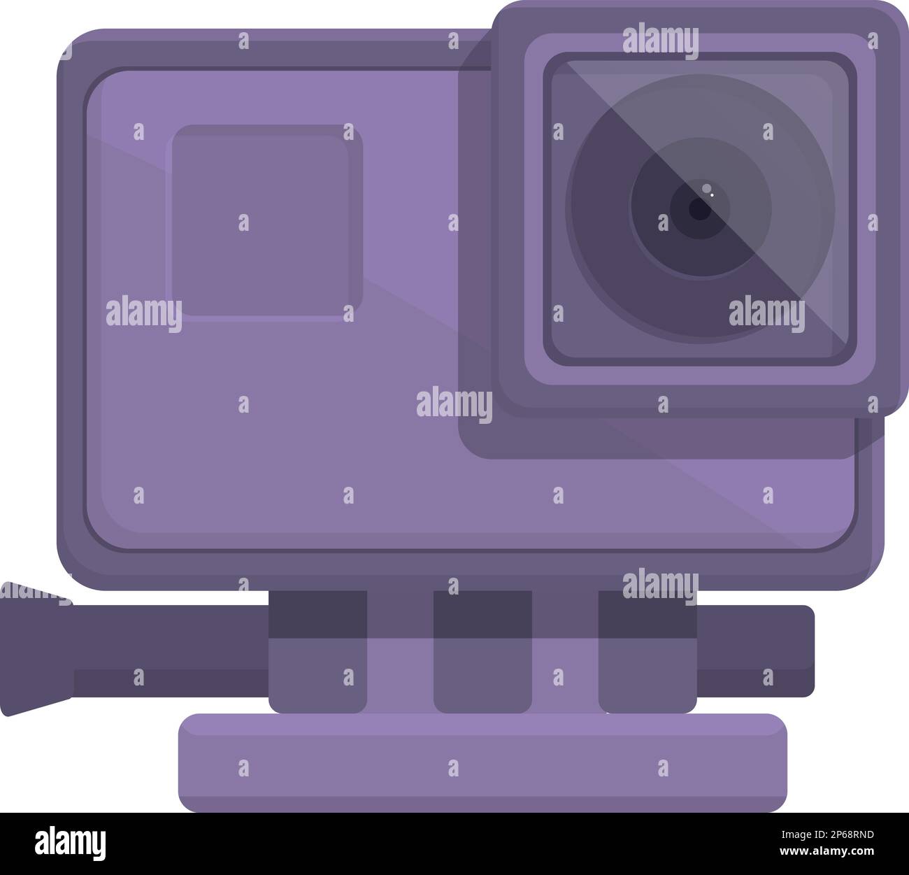 Purple action cam icon cartoon vector. Sport cam. Digital recorder ...